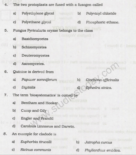 CBSE Class 12 Biology Question Paper 2009 (1) CBSE Class 12 Biology Question Paper 2009 (1)